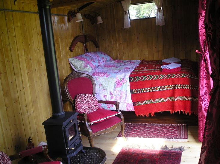 box car int red - Railway Station Cottages